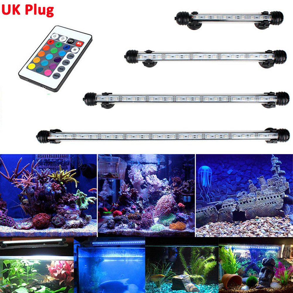 Aquarium Fish Tank LED 5050 SMD RGB Light Bar Lamp Lighting Submersible ...