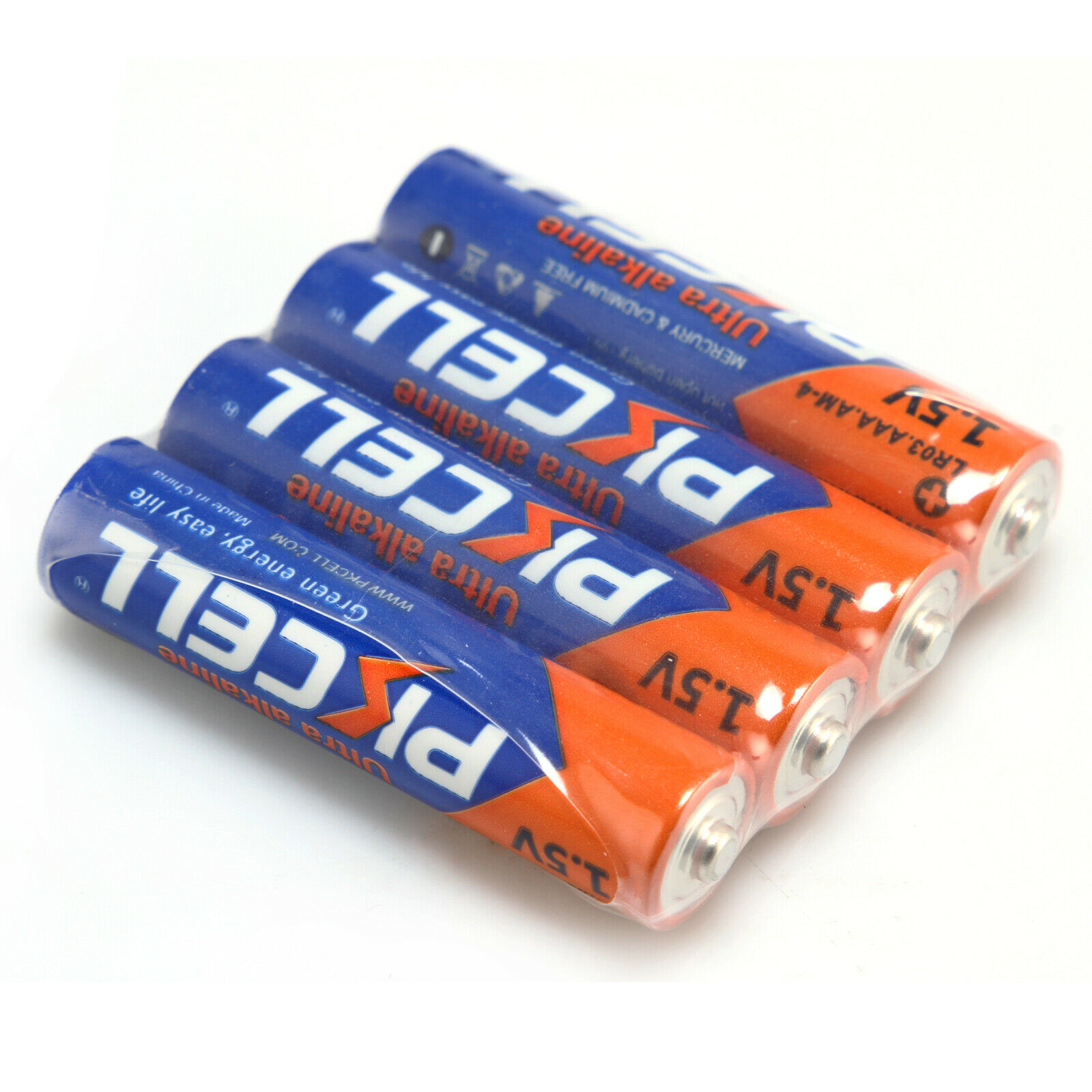 100Pcs AAA LR03 1.5V Industrial Alkaline Triple A Battery for Torches ...