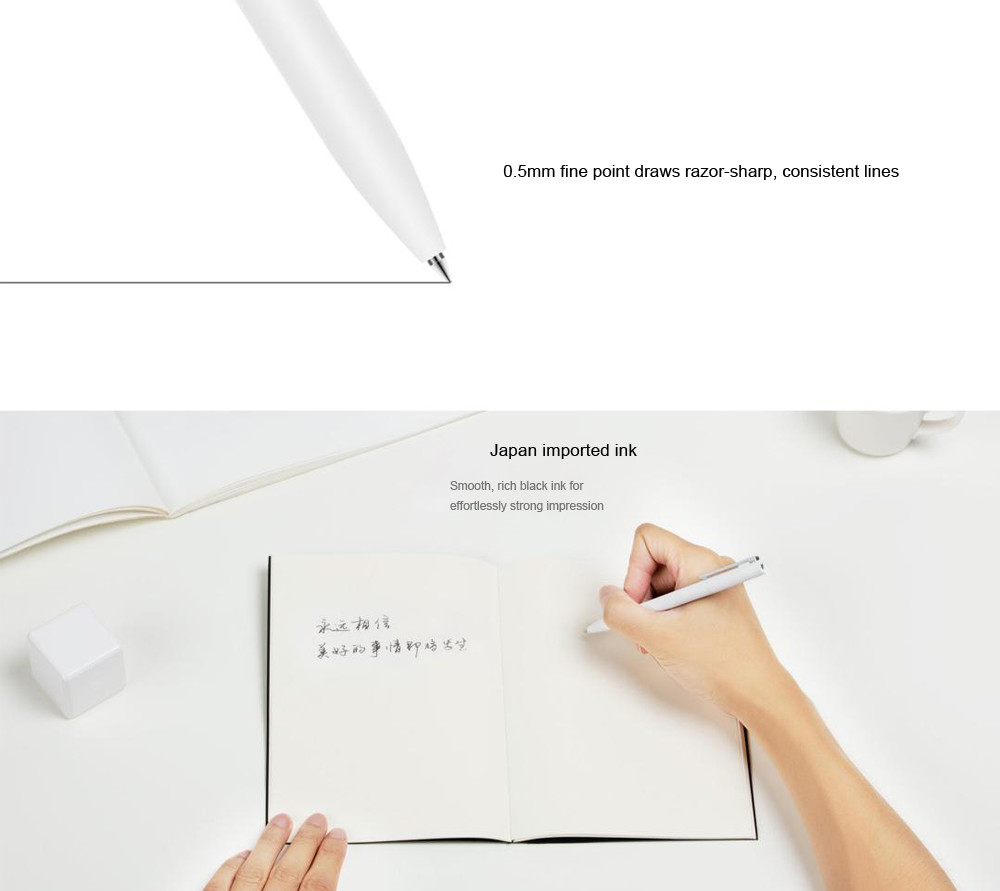Xiaomi Mijia Metal Sign Pen Japan Ink Durable Ballpoint PREMEC Smooth ...