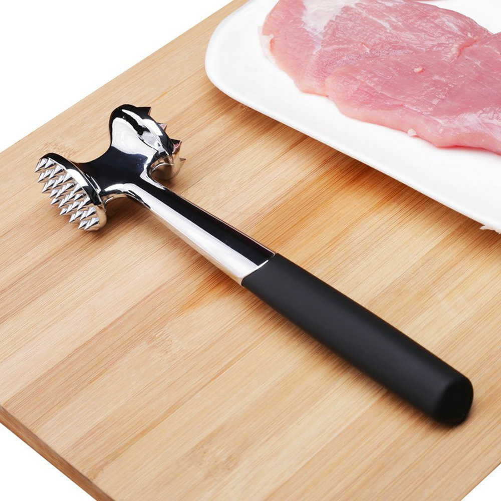 Kitchen Tool Stainless Steel Dual Sided Meat Tenderizer Mallet Steak