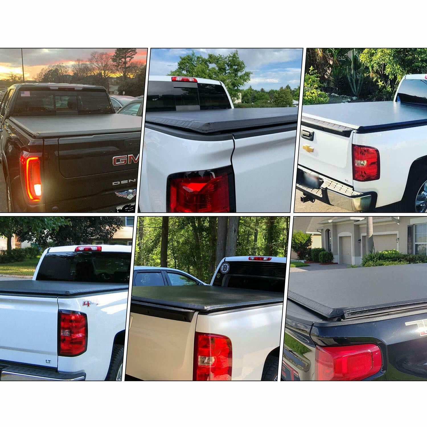5 FT Tri-Fold Truck Tonneau Bed Cover For 2019-2020 Ford Ranger XL XLT ...