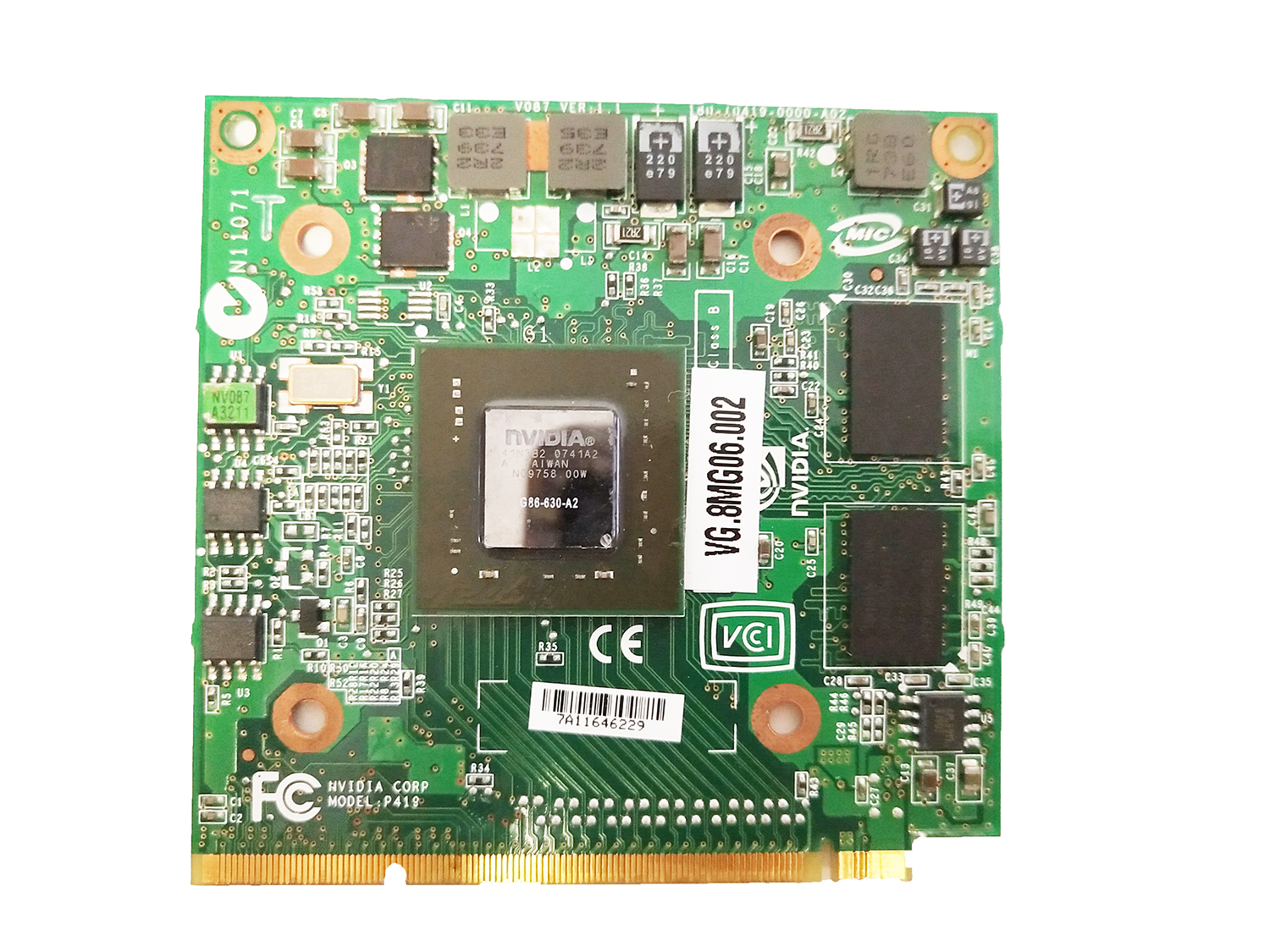 For Acer Series nVIDIA Geforce 8400m GS Video Card 256M VG.8MG06.002 ...