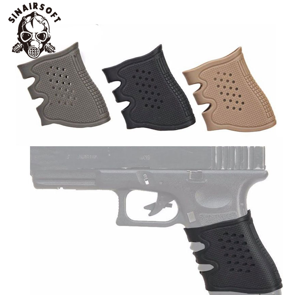 Tactical Pistol Grip Cover Protector Rubber Glove Anti Slip For Glock ...