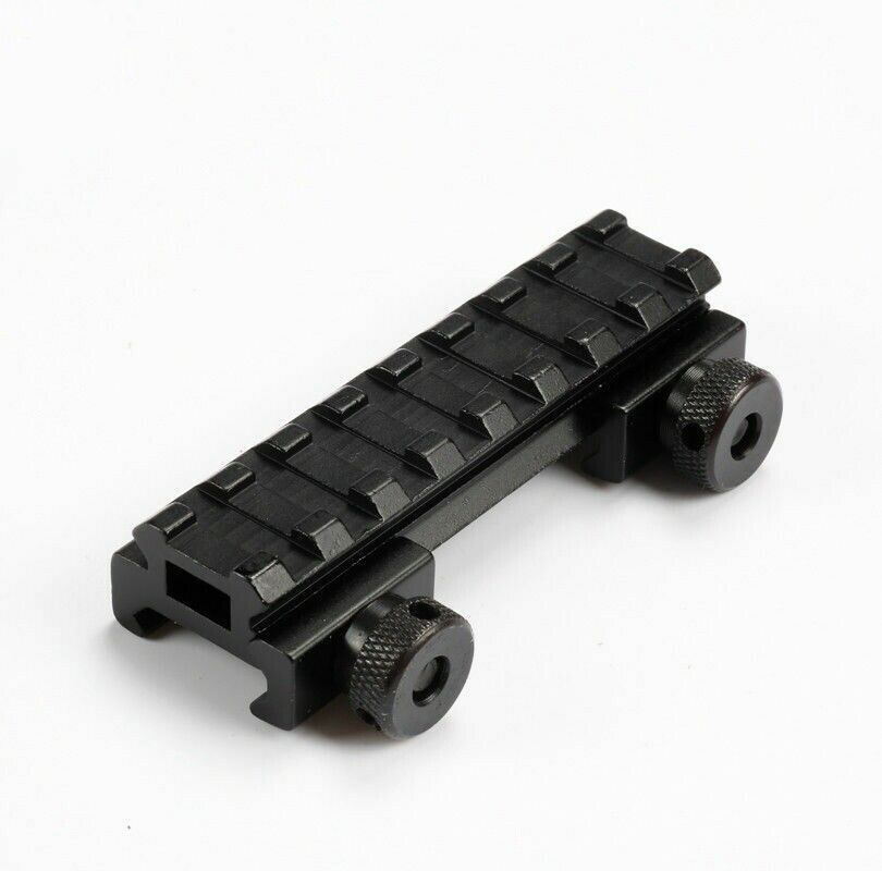 Low Profile 20 mm Weaver Picatinny Scope Riser Rail Mount 8 Slot Quick ...