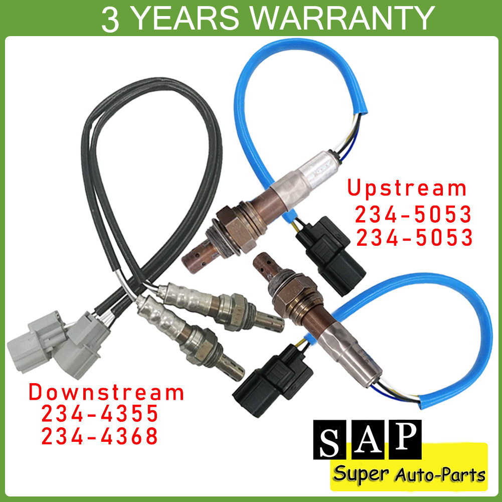 New Set of 4 Upstream Downstream Oxygen Sensor For Honda Odyssey 07-10 ...