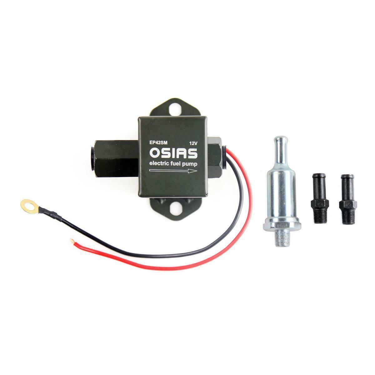 New Universal Electric Fuel Pump 12 volt Solid State 4 to 6psi 130 LPH ...