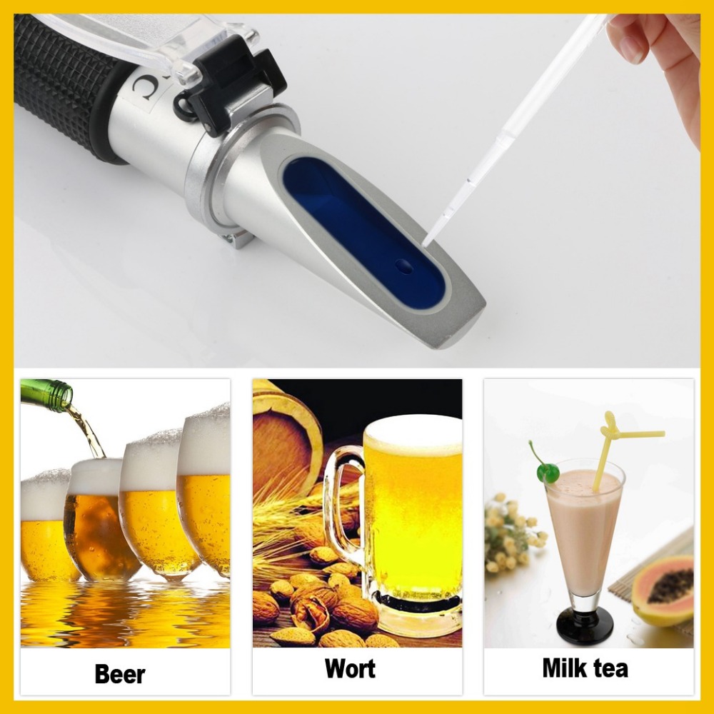 Handheld Fruit Sugar Brix Refractometer Saccharometer Measuring Tool 0 ...