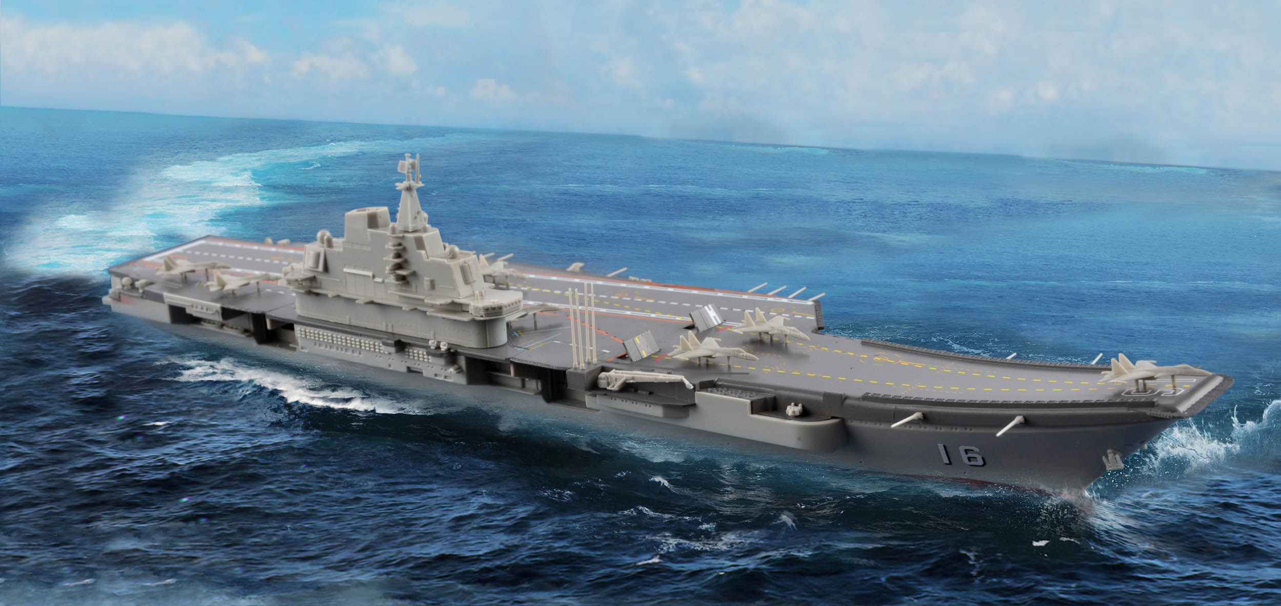 Trumpeter 07313 1/1000 PLA NAVY AIRCRAFT CARRIER LiaoNing CV-16 2019 ...