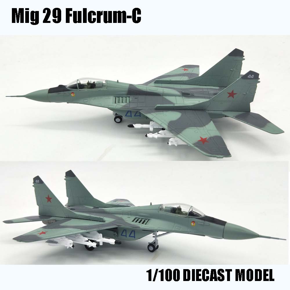 Mig 29 Fulcrum-C 1/100 diecast plane model aircraft Mikoyan Soviet | eBay