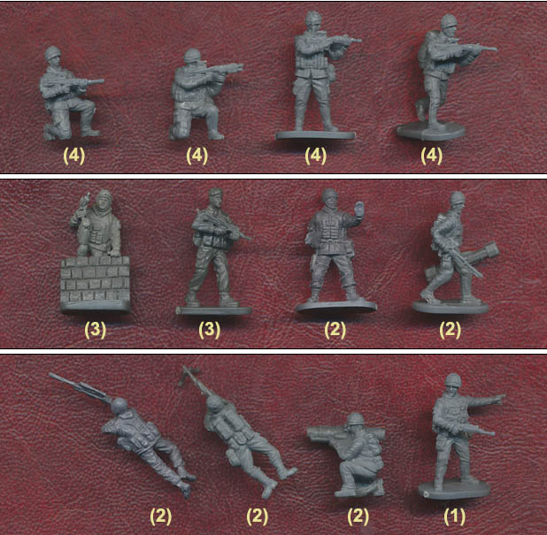 Military Caesar Miniatures 1/72 British Army Soldiers, Figures Toys