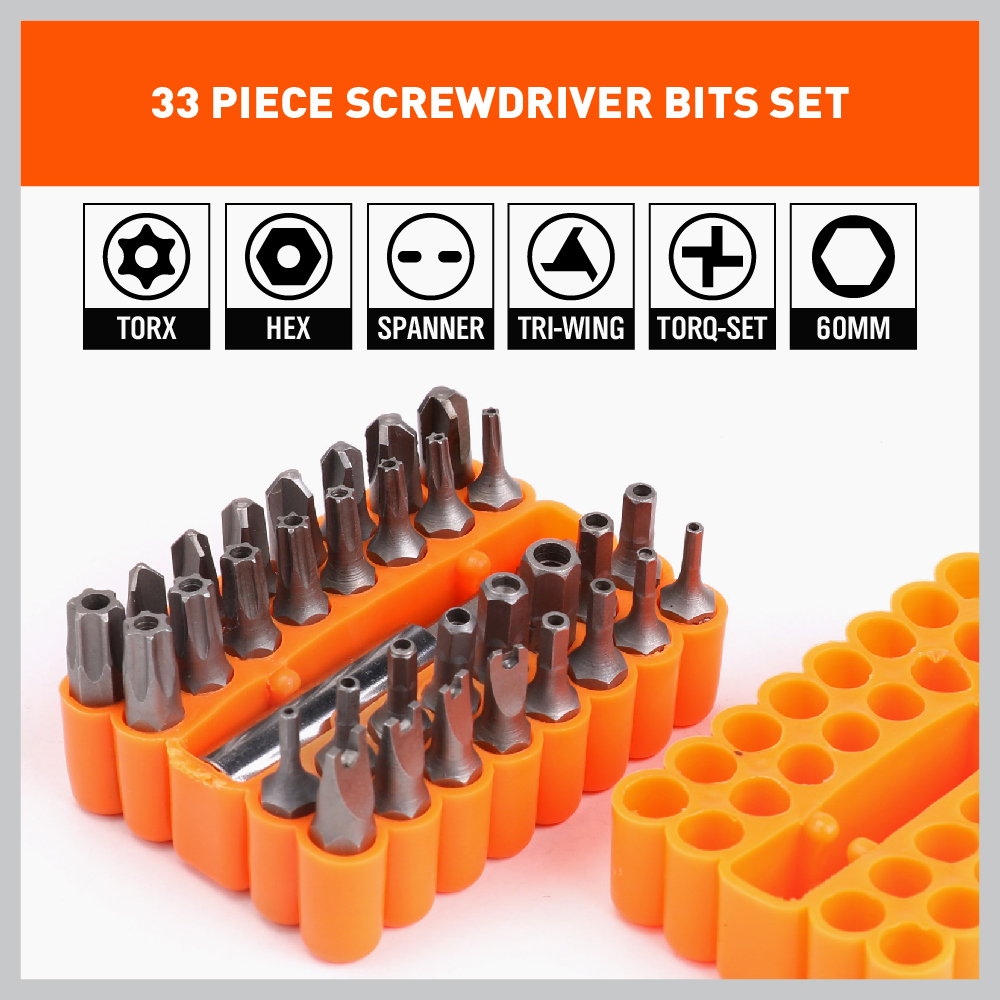 83Pc Magnetic Screwdriver Bit Set Security Ratchet Driver Socket Hex E ...