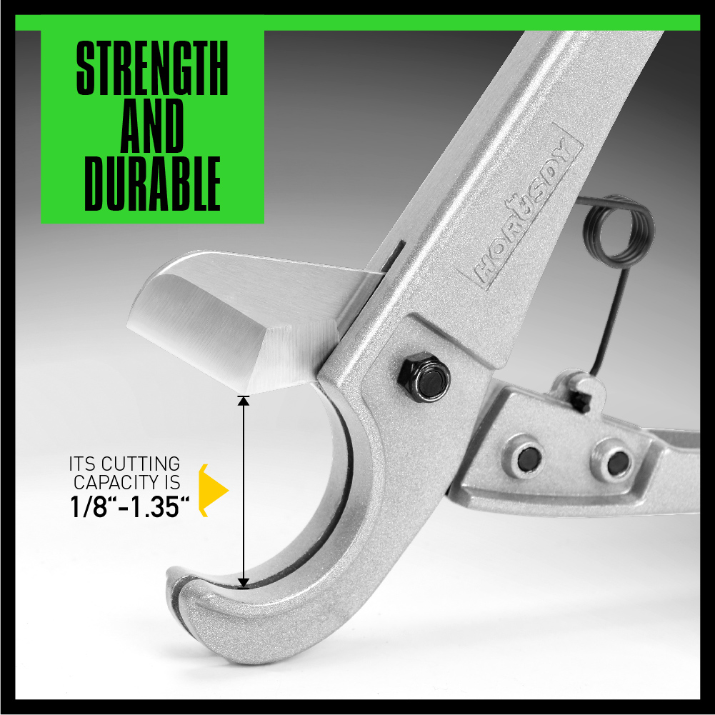 Pipe Cutters Tube Cutting 1/8"-1.35" PEX PVC PPR Tubing Safety Device ...