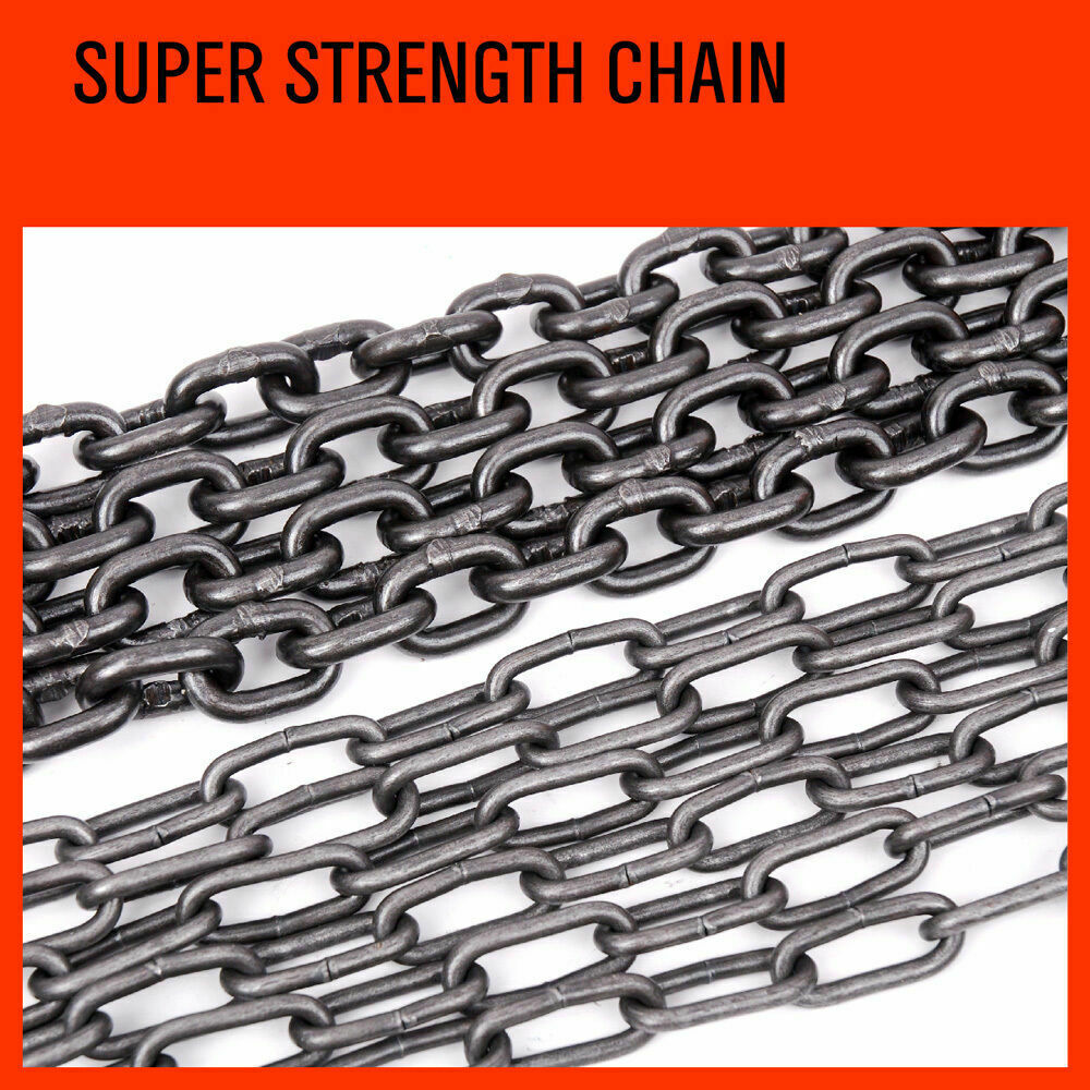 3 Ton Block and Tackle 2.5M Chain Block Hoist Crane Chain Lifting Pull ...