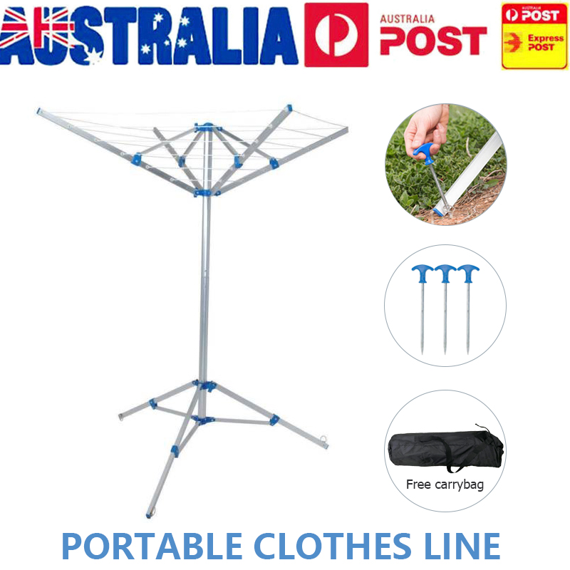 PORTABLE CAMPING CLOTHESLINE CLOTHES LINE HANGER CLOTHING | eBay