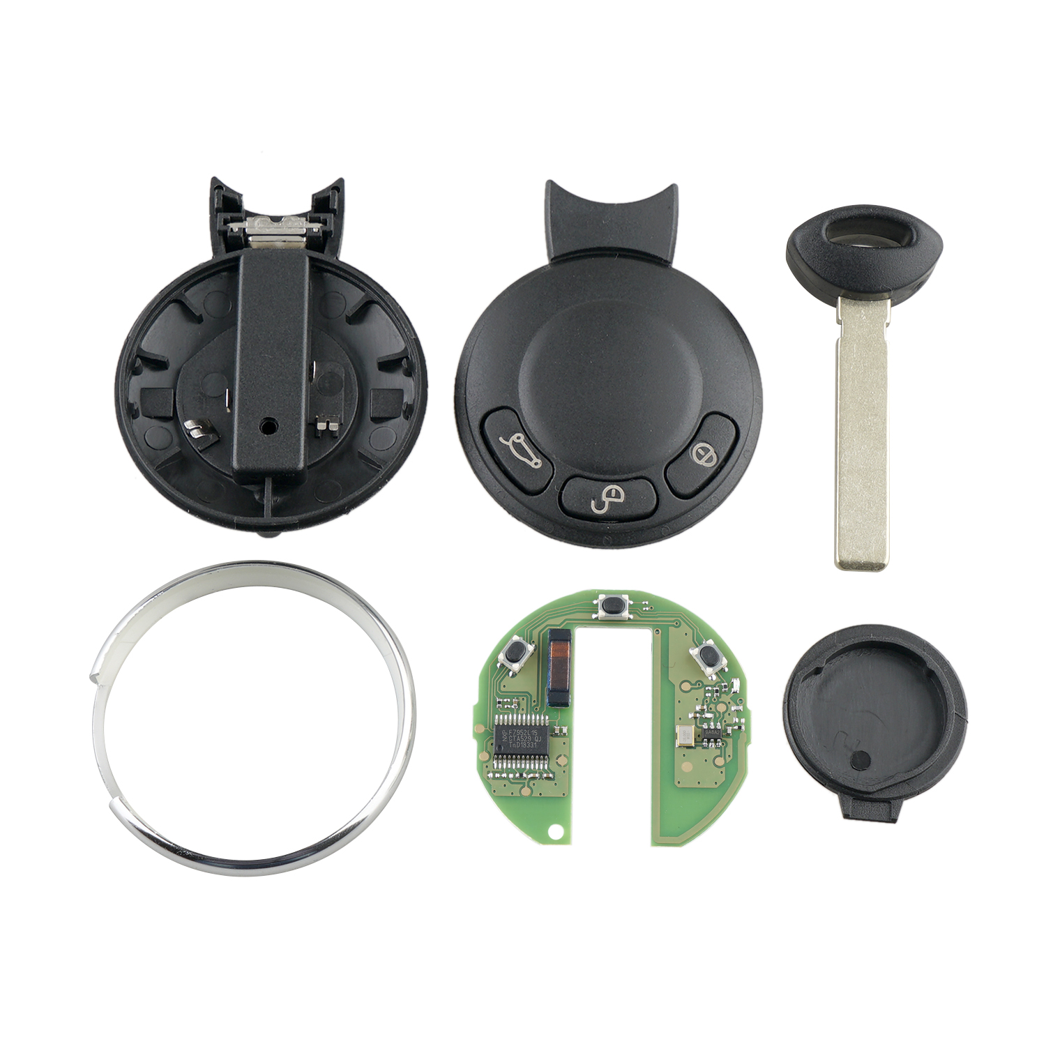 3 Button Smart Remote Key Keyless Entry Fob 868MHz For BMW Mini Cooper ...