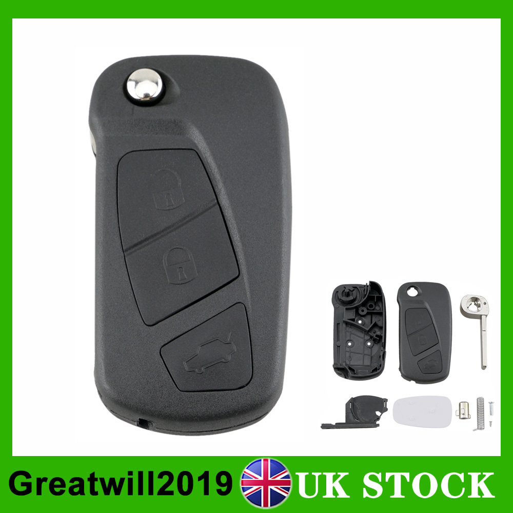 3 Button Remote Key Fob Shell Case Blade Replacement For Ford KA MK2 ...