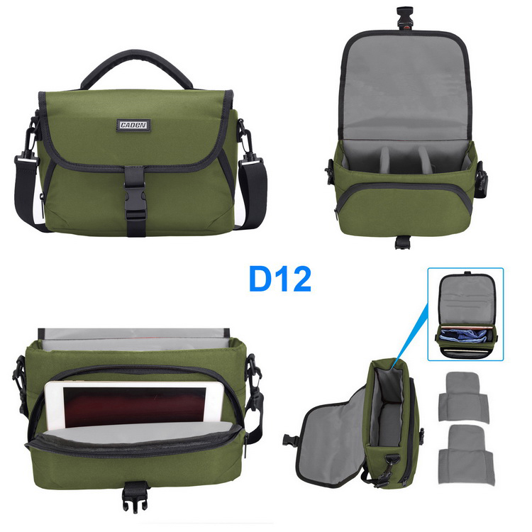 Men DSLR Camera Bag 3 Styles Option Black SLR Shoulder Messenger For ...