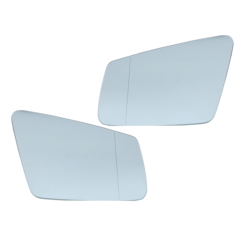 Pair Side Heated Wide Angle Wing Mirror Glass For MERCEDES C-Class W204 ...
