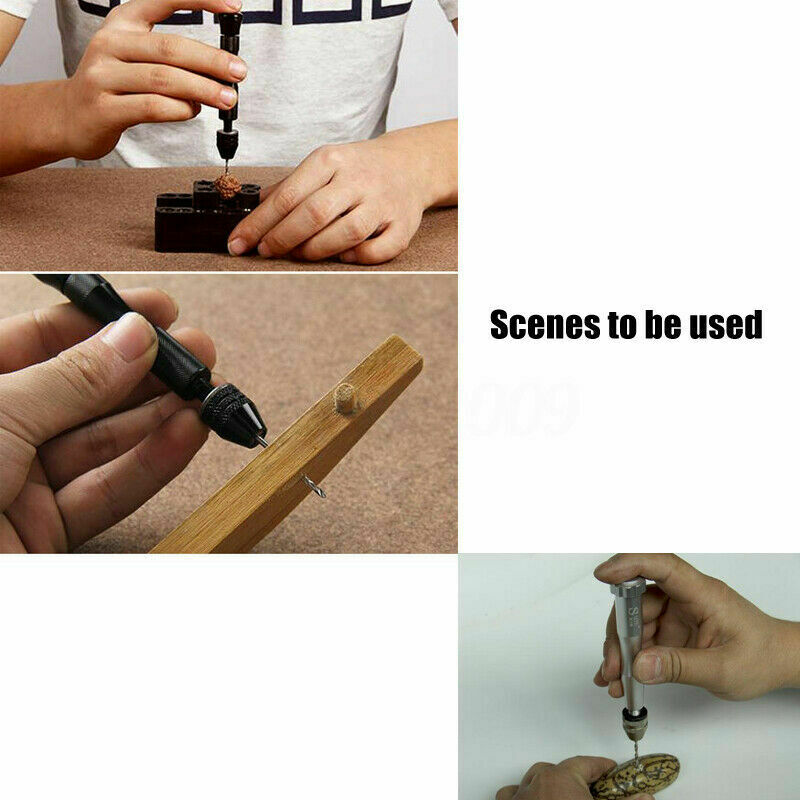 49Pcs Precision Pin Vise Mini Micro Hand Twist Drill Bits Set Rotary ...