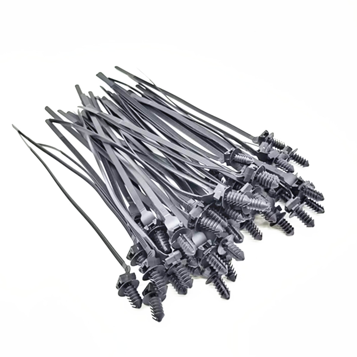Car Line Cable-Ties Zip Wrap Push Rivet Clip Wiring Loom Harness ...