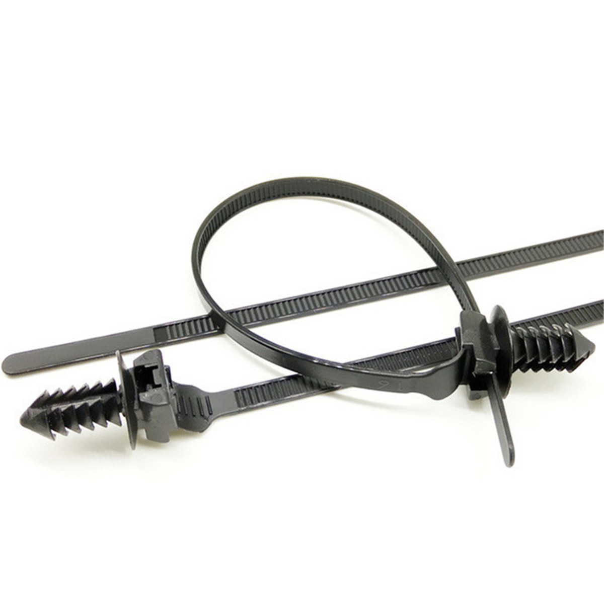Car Line Cable-Ties Zip Wrap Push Rivet Clip Wiring Loom Harness ...