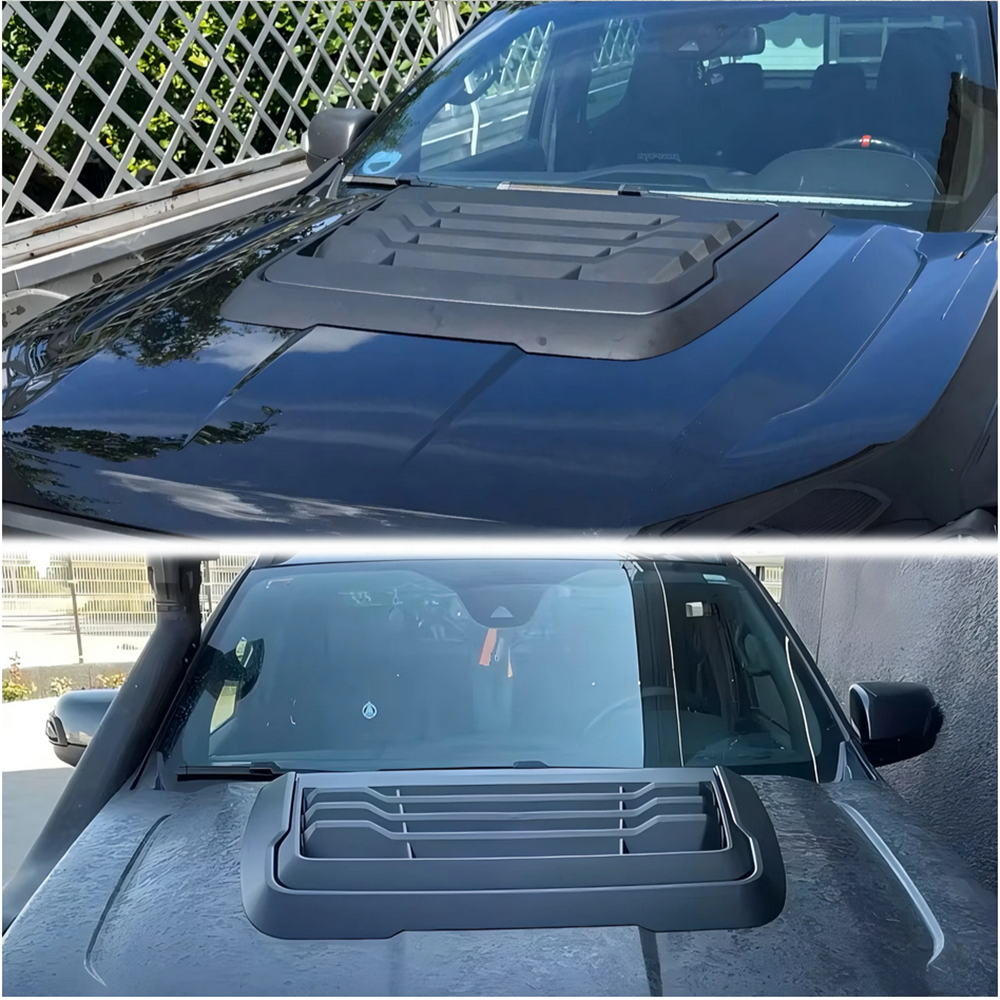 Air Flow Intake Bonnet Scoop Hood Vent Cover Deflector Hood Vent Decor ...