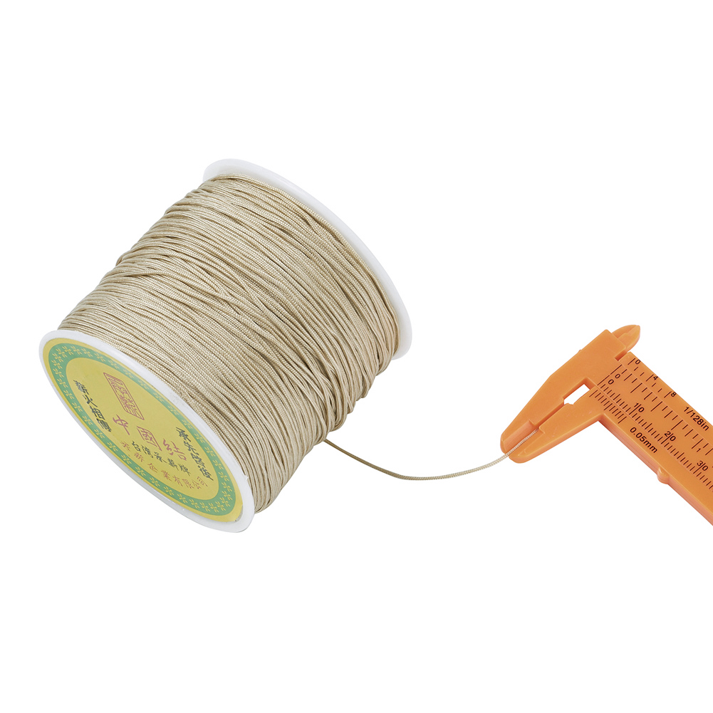 100yds/Roll Braided Nylon Cords Imitation Silk Threads Tiny String ...