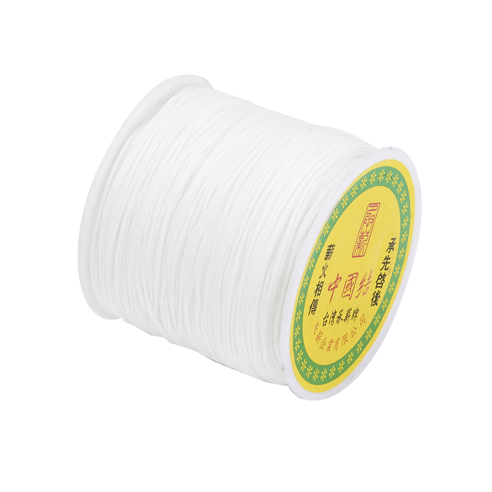 100yds/Roll Braided Nylon Cords Imitation Silk Threads Tiny String ...
