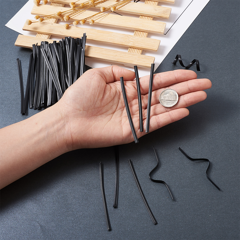100pcs PE Bendable Flexible Wire Galvanized Iron Wire Single Core ...