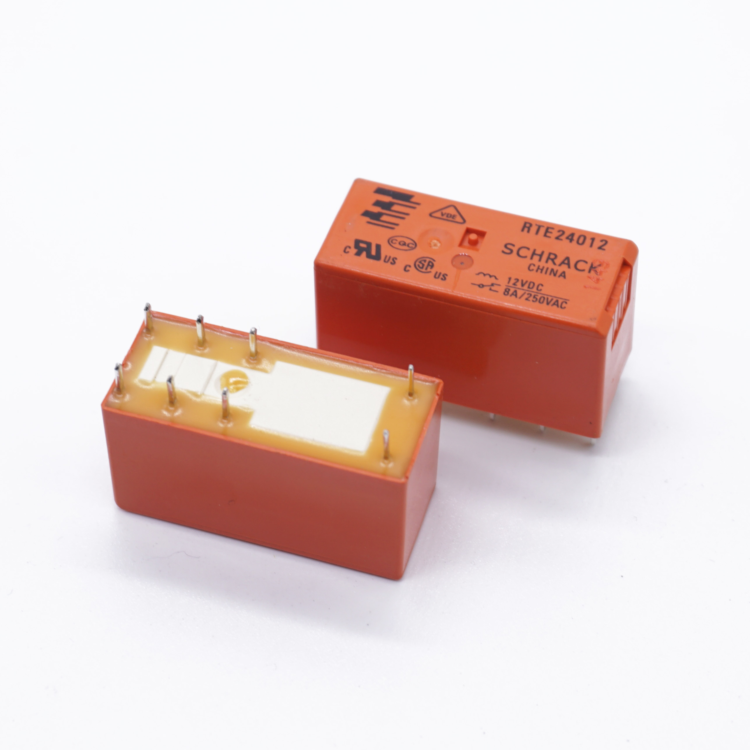 RTE24012 12VDC Power Relay 8A 250VAC 8 Pins (Pack of 5) | eBay