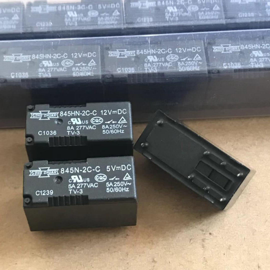 Song Chuan 845N-2C-C 5VDC 12VDC 24VDC 8A 277VAC Power Relay 8 Pins | eBay