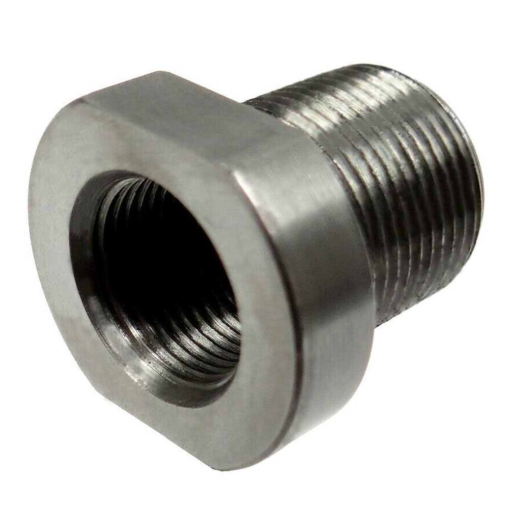 NEW 1 2 28 ID To 5 8 24 OD Threaded Adapter Stainless Steel EBay new-1-2-28-id-to-5-8-24-od-threaded-adapter-stainless-steel-ebay