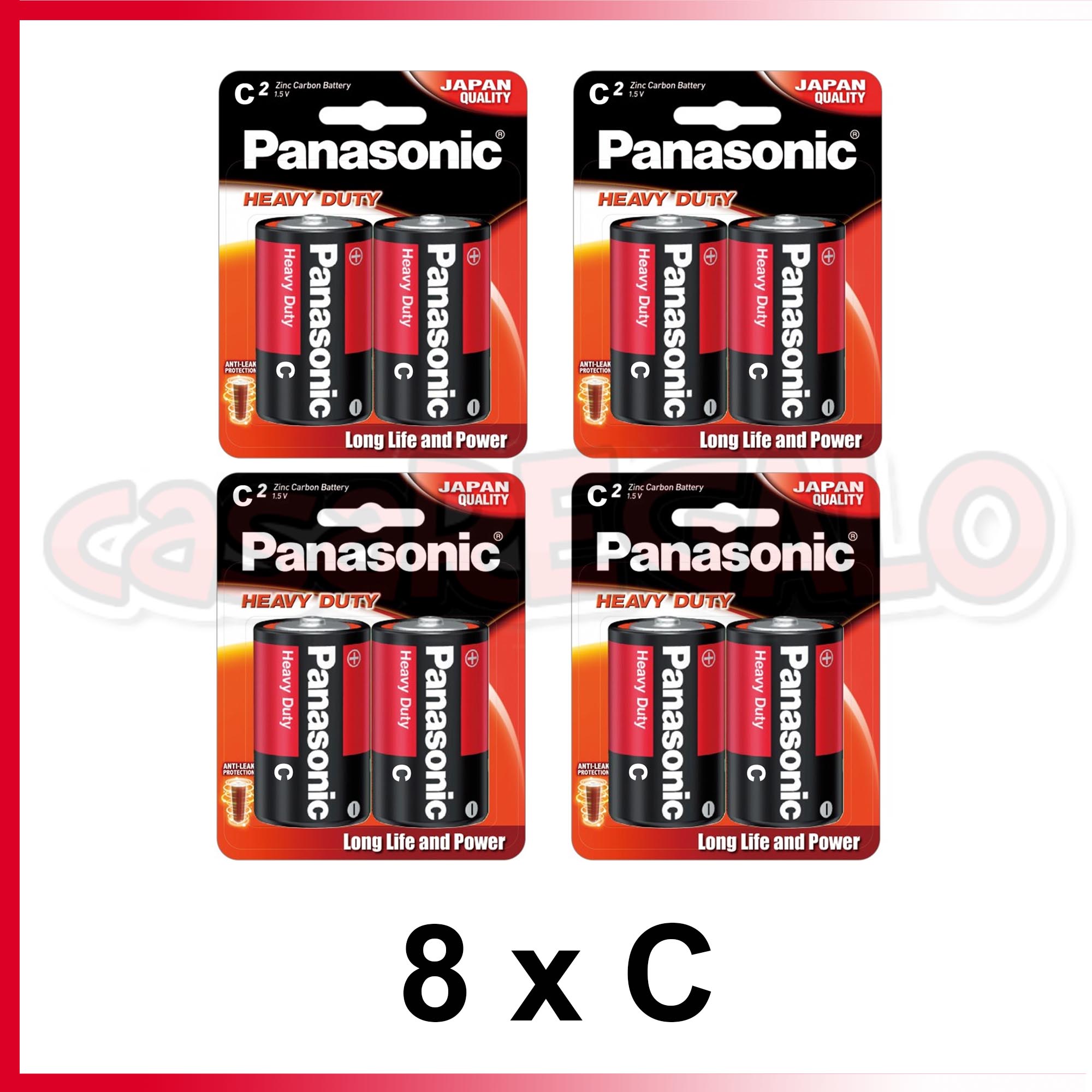 Panasonic AA AAA 9V C D 1-20 Battery 1.5V Heavy Duty Batteries Longest ...