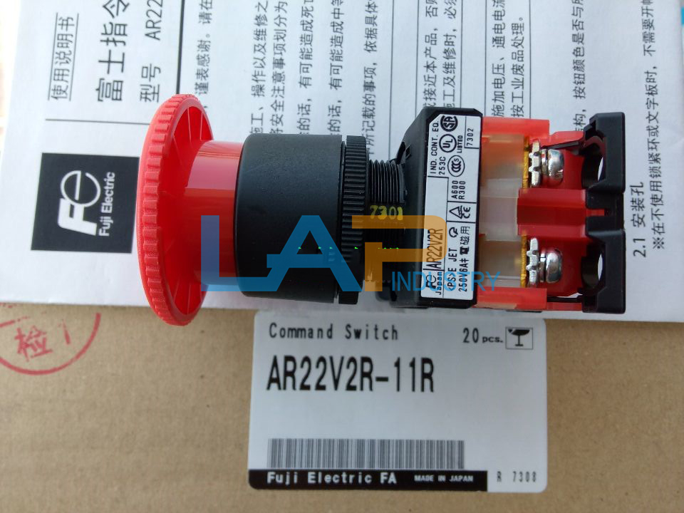 1PCS new For FUJI button switch AR22V2R-11R emergency stop button switch | eBay
