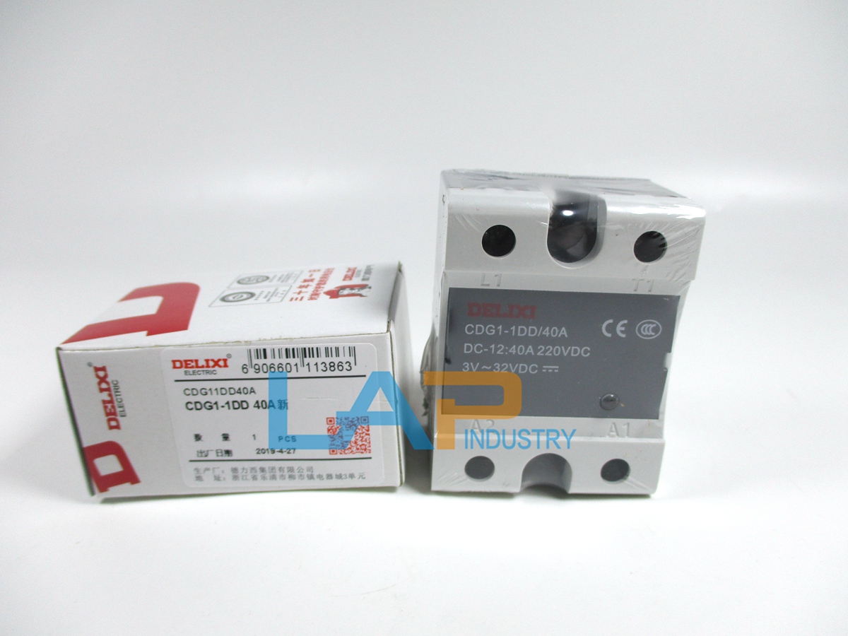 1PC Relay for Delixi Relais Delixi Solid State Relay Single Phase DC Control AC CDG1-1DA 40A ...