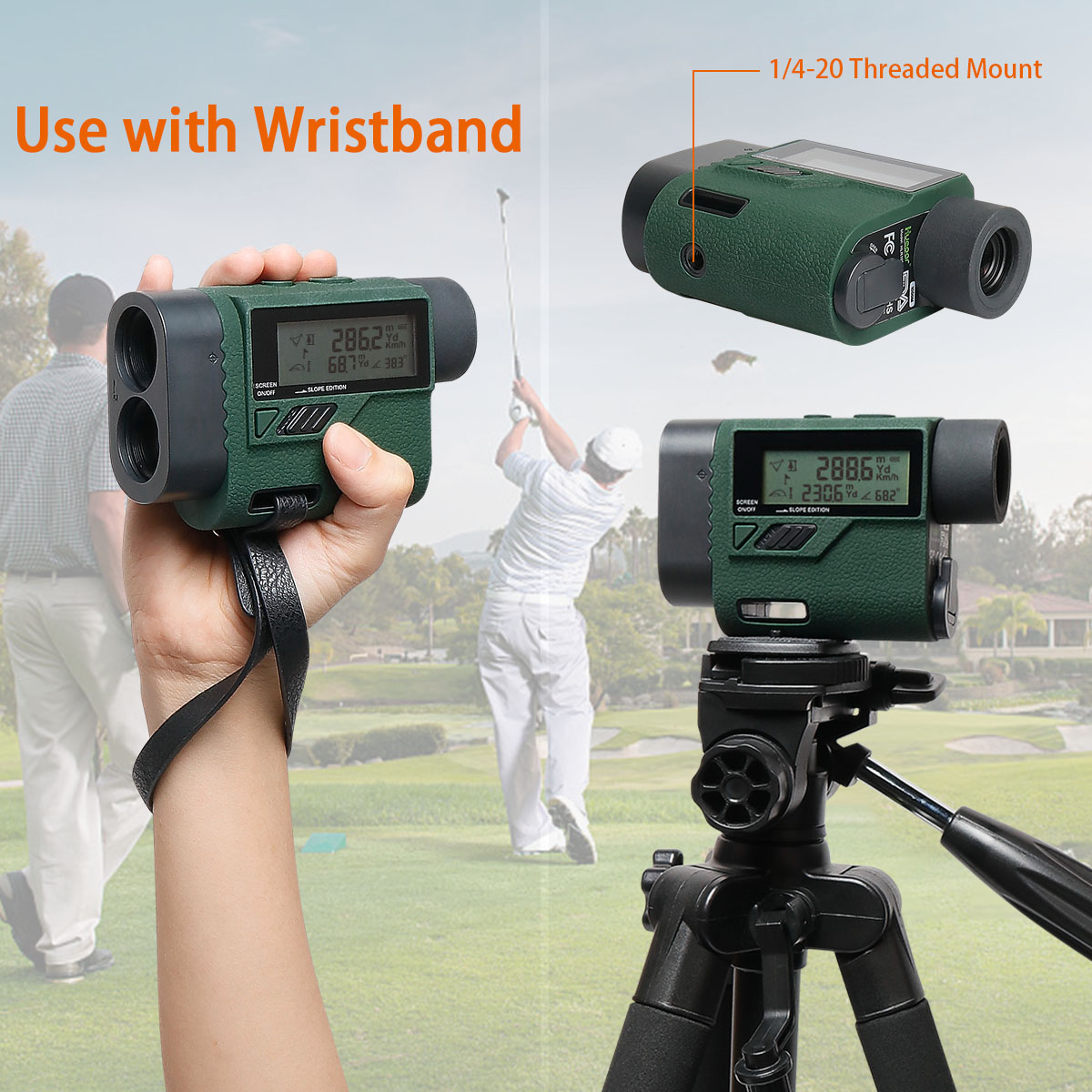 Golf Laser Rangefinder 1000 Yards 6X Laser Range Finder with Slope ...