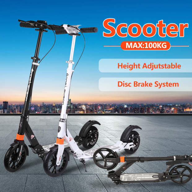 Push Scooter Hand Brake Foldable Disc Brake Suspension Kids 200mm Wheel ...
