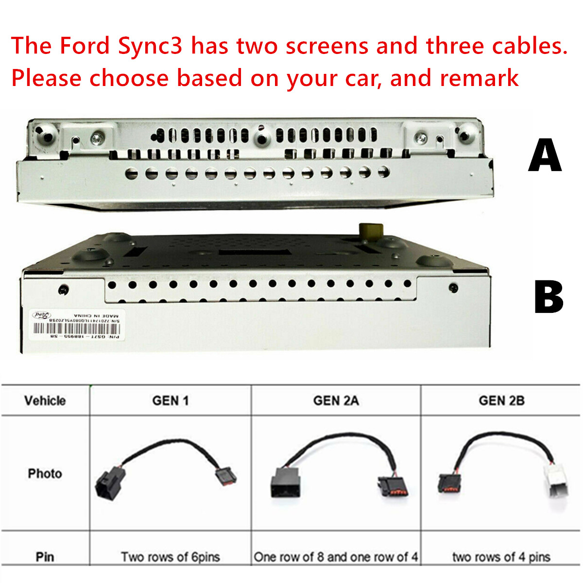 √ SYNC 2 to SYNC 3 Upgrade Kit 3.4 Fit for Ford Lincoln NAVI APIM ...
