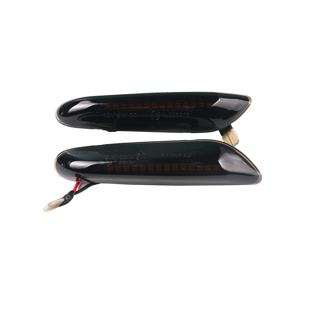 2x Smoked LED Side Marker Light Signal Blinker Lamp Fits BMW E60 E61 ...