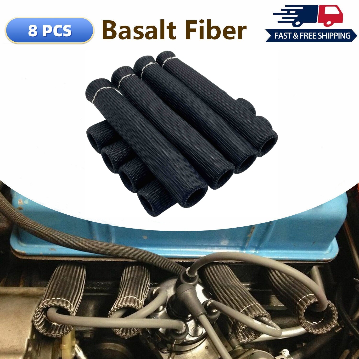 Protezione Cavi Candela Fibra Vetro Lei Song Spark Plug Wire Boots Heat ...