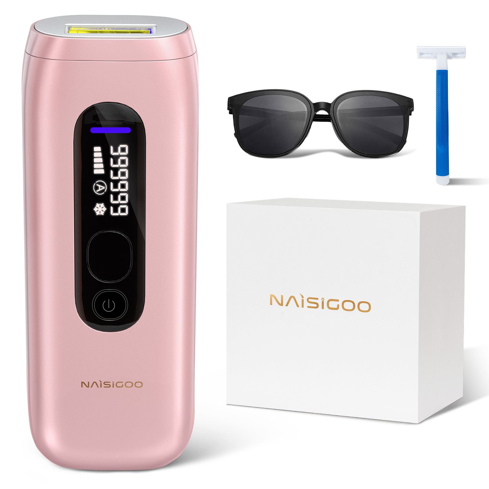 UK IPL Hair Removal Machine 999,999 Flashes Permanent Painless 5 Level ...