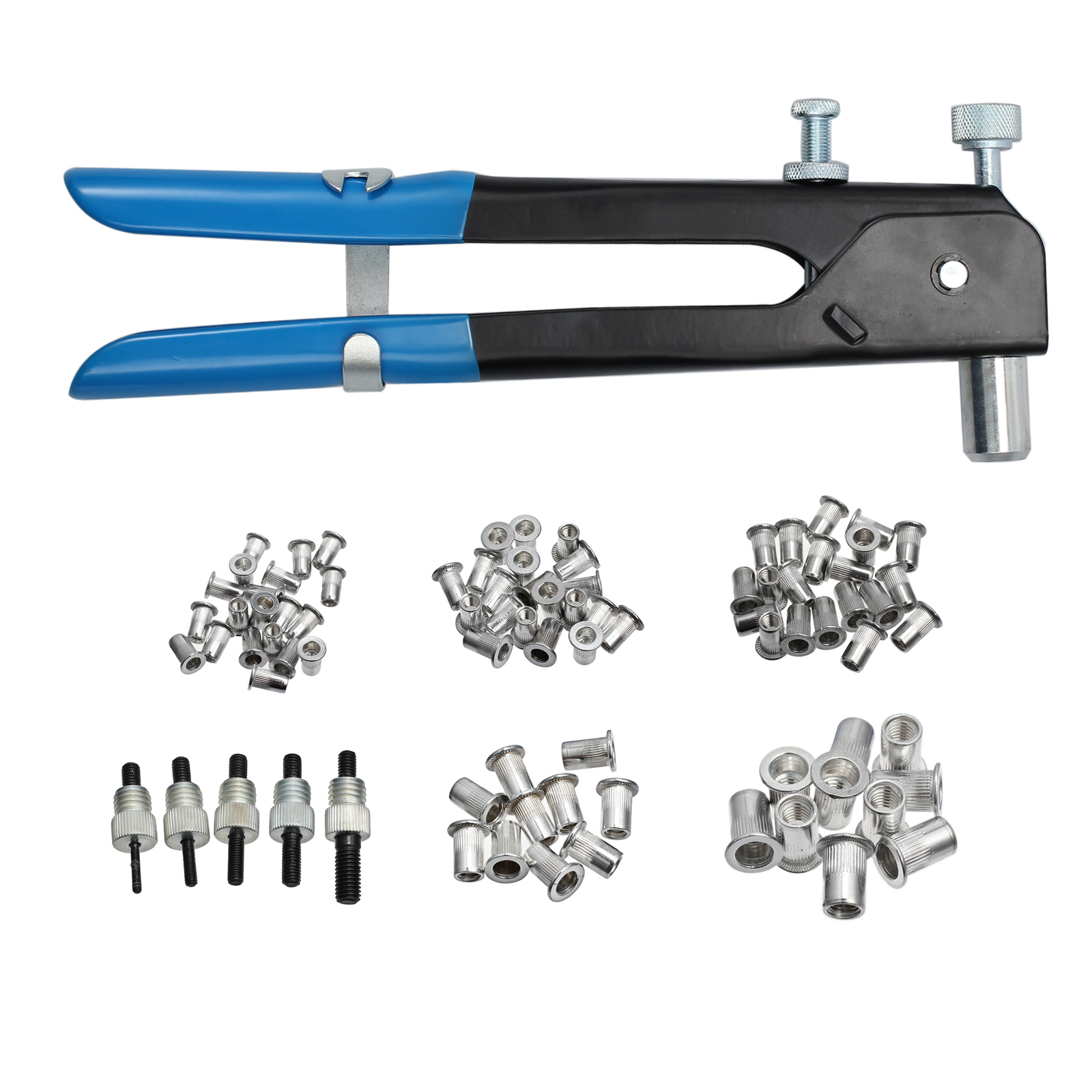 86pcs M3-M8 Threaded Nut Rive Tool Hand Nut Rivet Gun Riveter Rivnut ...