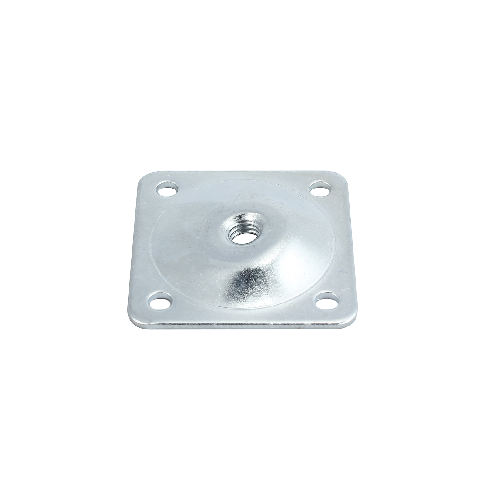 Round Leg Mounting Plates Set Of 4 - M8 Thread, 40mm, Metal Brackets ...