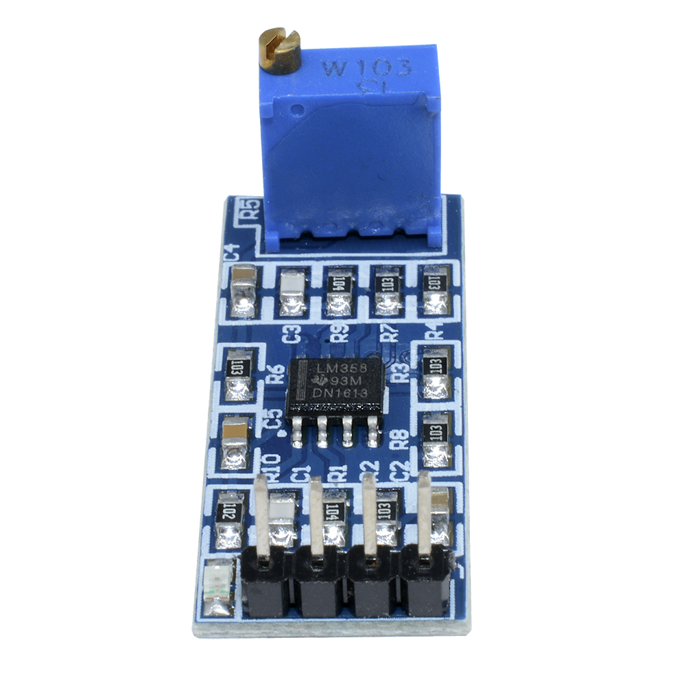 LM358 100 times gain Signal amplification amplifier Operational ...