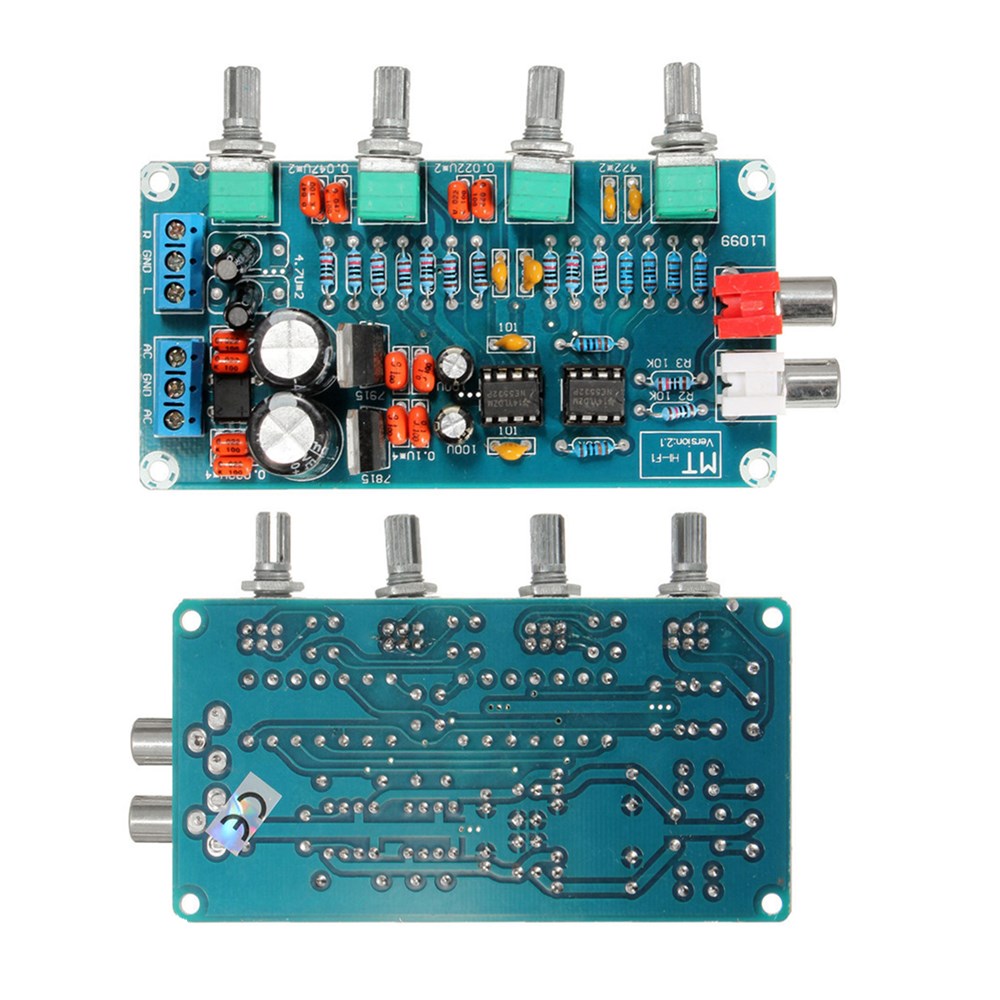 DIY Kits NE5532 HIFI OP-AMP Preamplifier Volume EQ Tone Amplifier ...