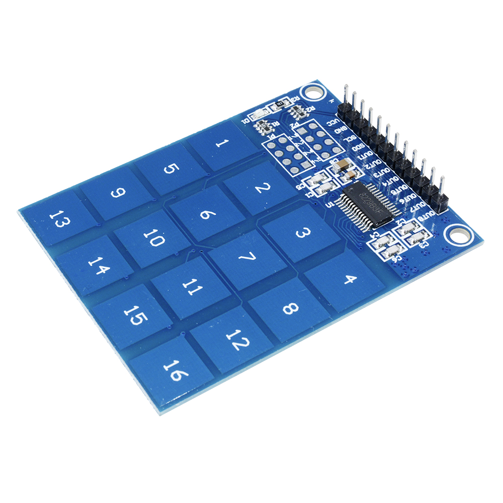Arduino TTP229 16 Channel Digital Capacitive Switch Touch Sensor Module ...