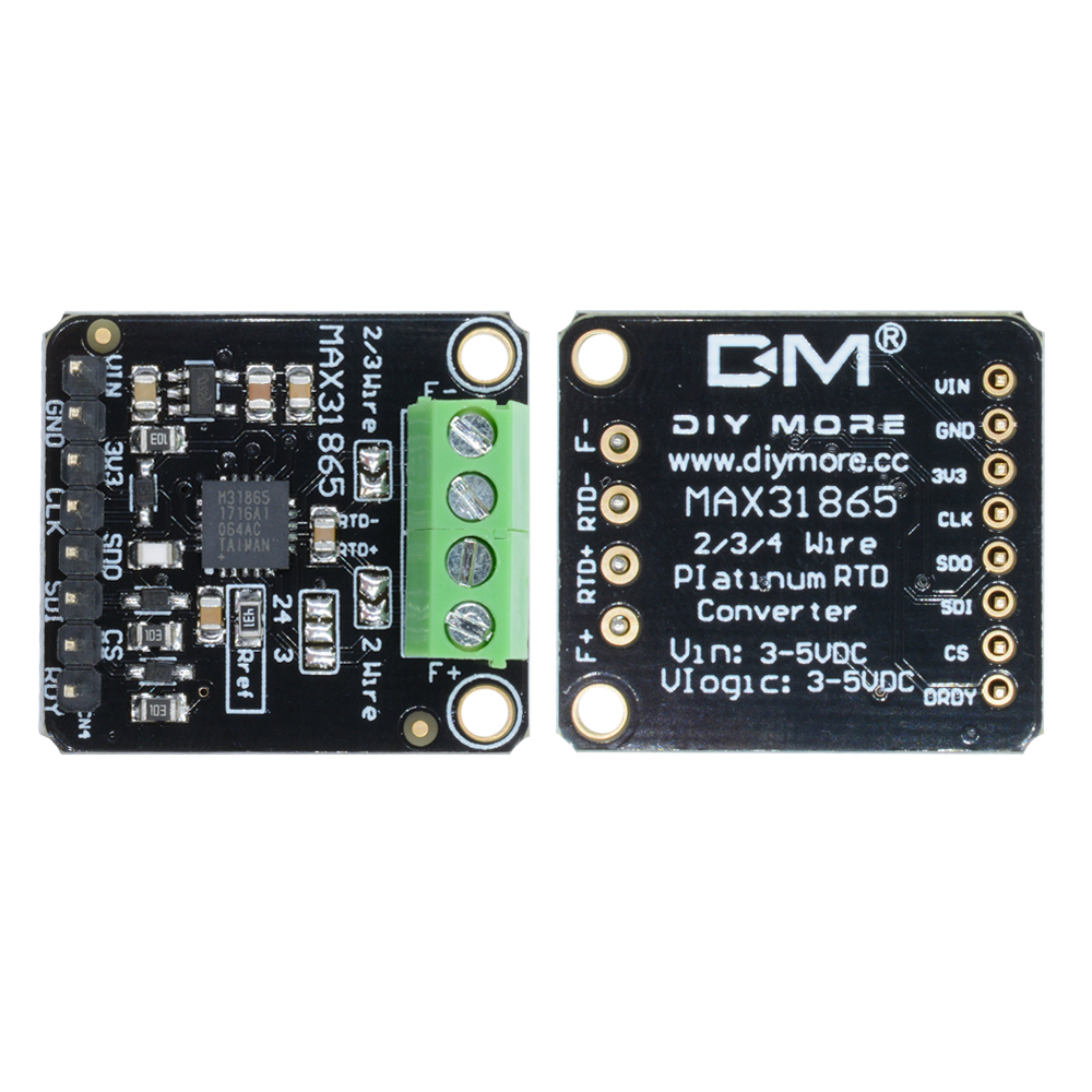 MAX31865 PT100 RTD Temperature Thermocouple Sensor Amplifier Module For ... MAX31865 PT100 RTD Temperature Thermocouple Sensor Amplifier Module For ...