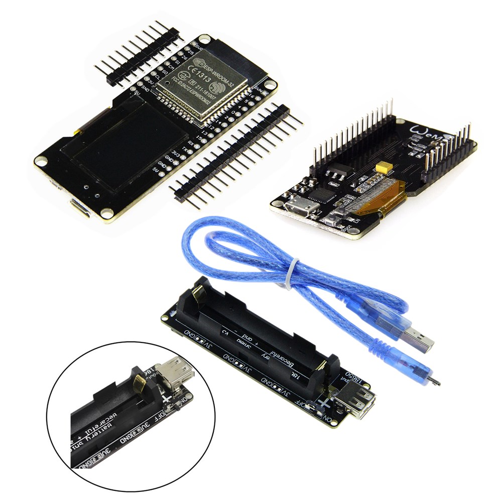 0.96" OLED CP2102 Raspberry Pi wemos Batterie 18650 Shield V3 ESP32 pour Arduino Semiconducteurs ...