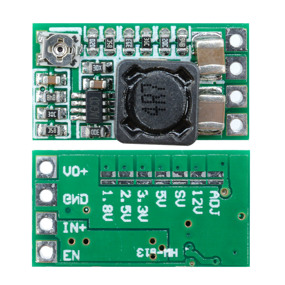 5PCS Mini Buck Converter DC-DC 12-24V To 5V 3A Step Down Adjustable ...