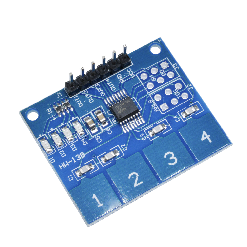 TTP224 4-Channel Digital Touch Sensor Module Capacitive Touch Switch ... TTP224 4-Channel Digital Touch Sensor Module Capacitive Touch Switch ...